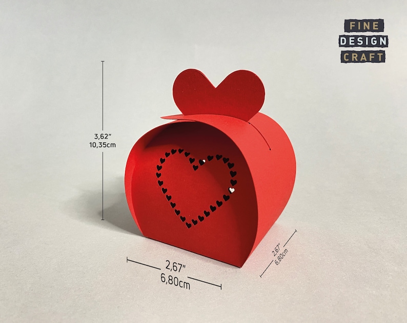 Heart Box SVG, Mother's Day, Valentine's Day, DIY Tutorial 3D Heart ...