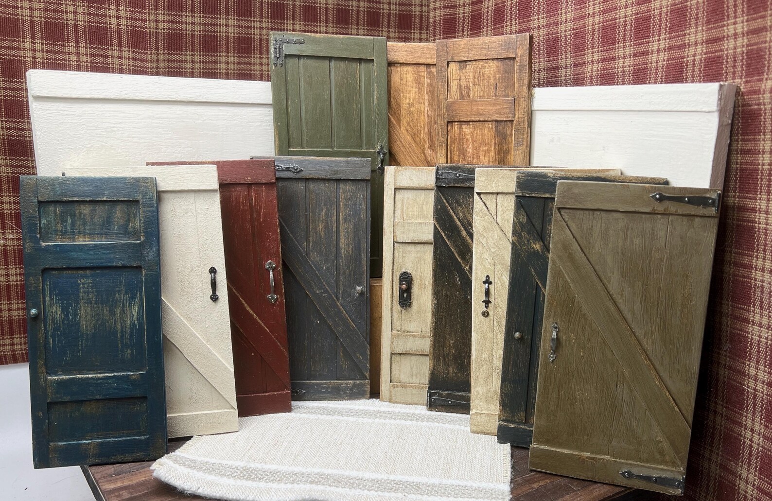 Miniature Dollhouse Barn Door Rustic Primitive Handmade 1:12 Scale - Etsy