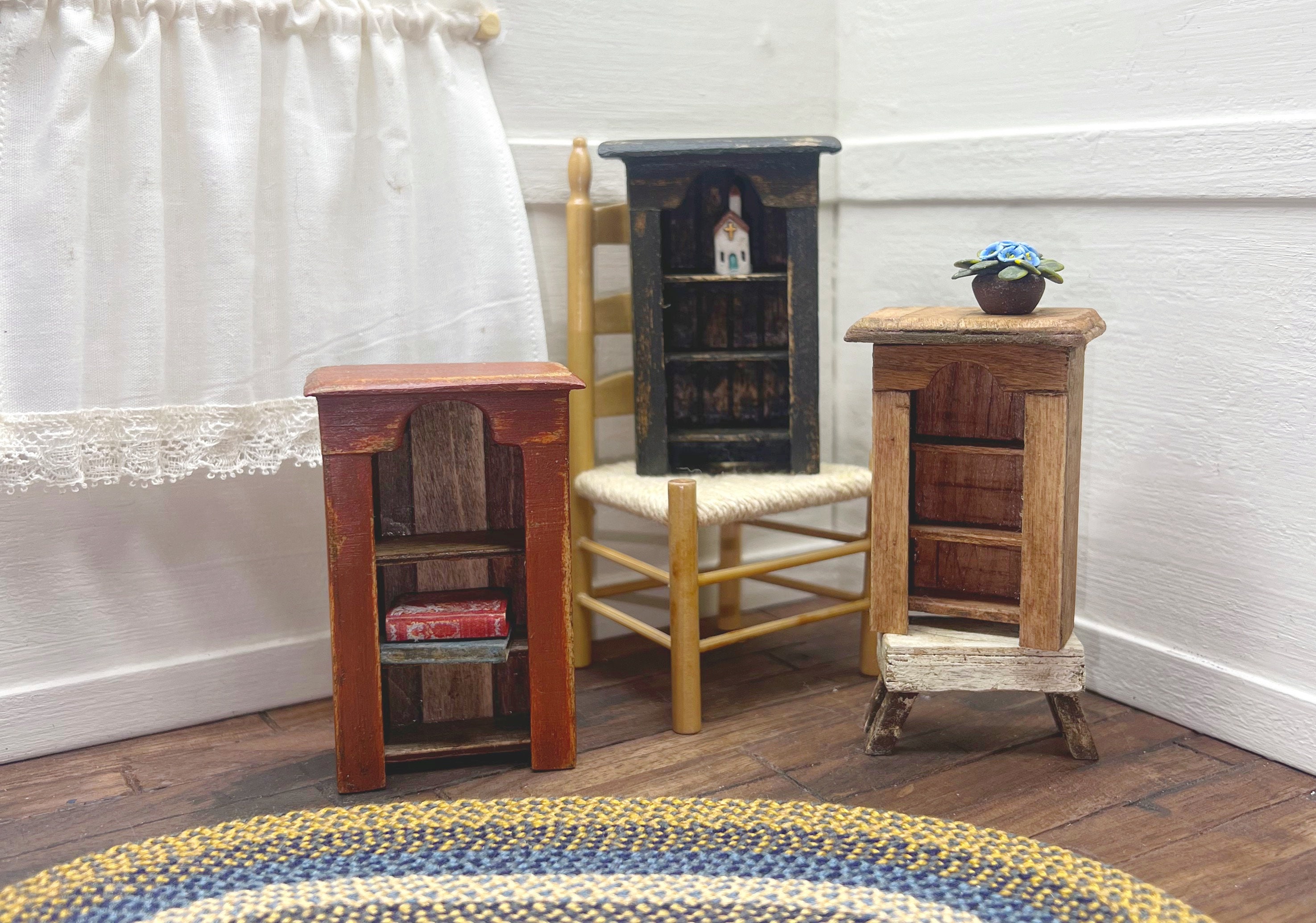 1:12 Miniature Dollhouse Primitive Tombstone Cabinet - Etsy
