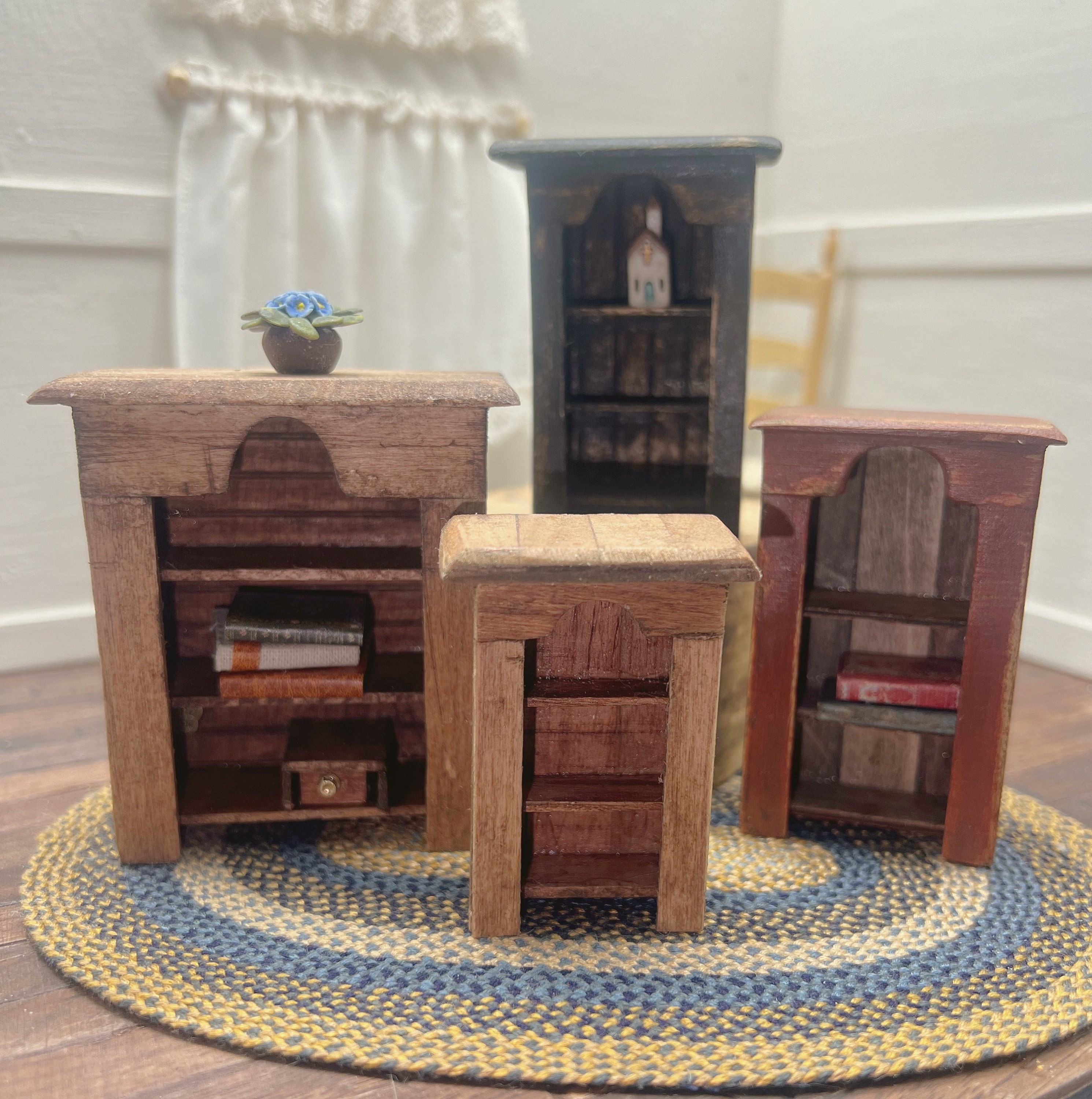 1:12 Miniature Dollhouse Primitive Tombstone Cabinet - Etsy