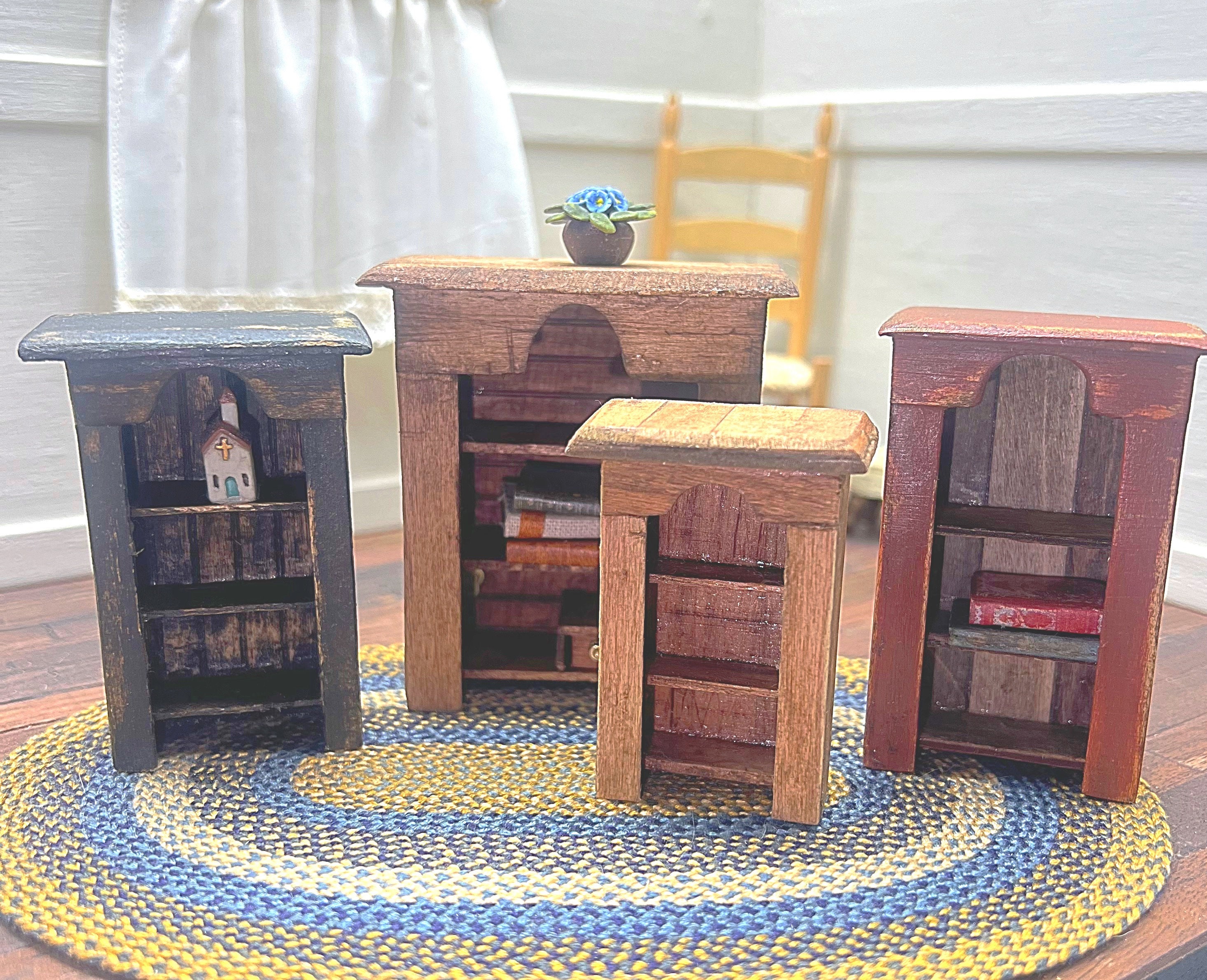 1:12 Miniature Dollhouse Primitive Tombstone Cabinet - Etsy