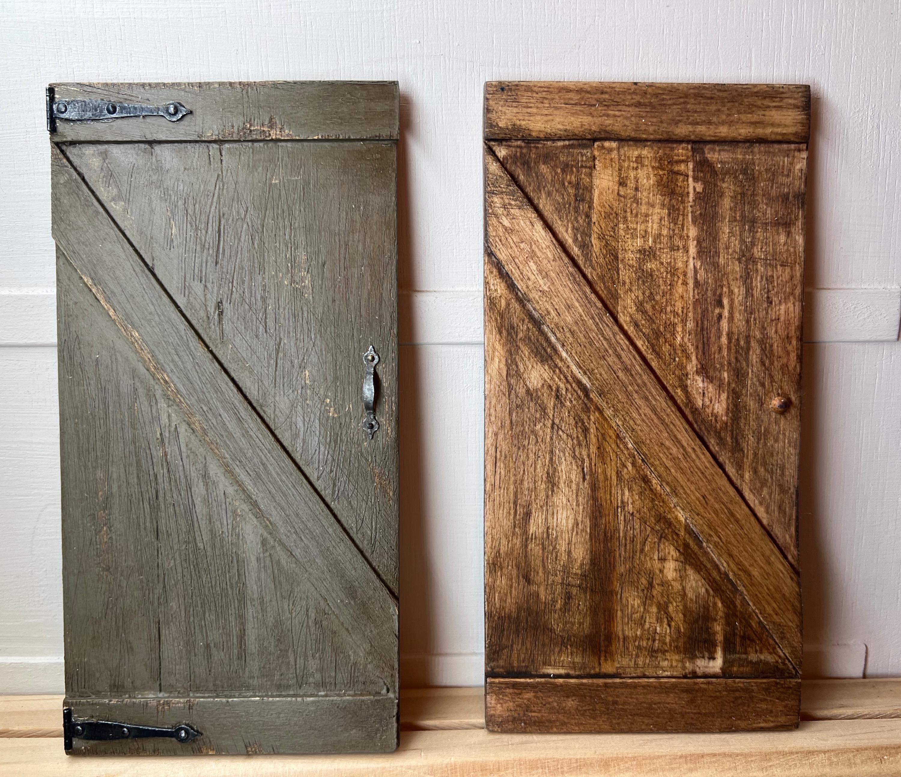 Miniature Dollhouse Barn Door Rustic Primitive Handmade 1:12 Scale - Etsy