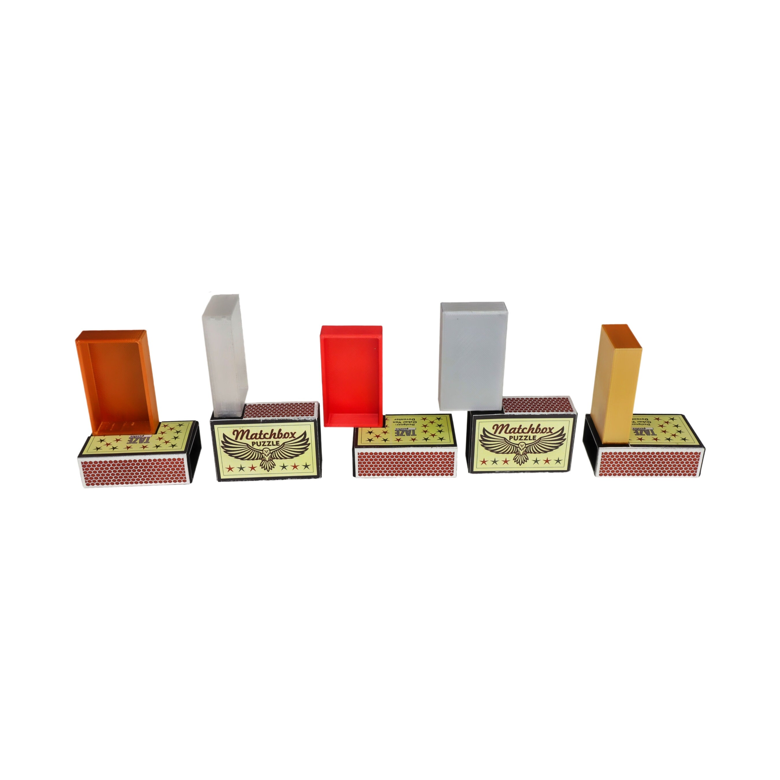 Matchbox Puzzle, 3D Printed, Brain Teaser, Puzzles, Oskar Van Deventer ...