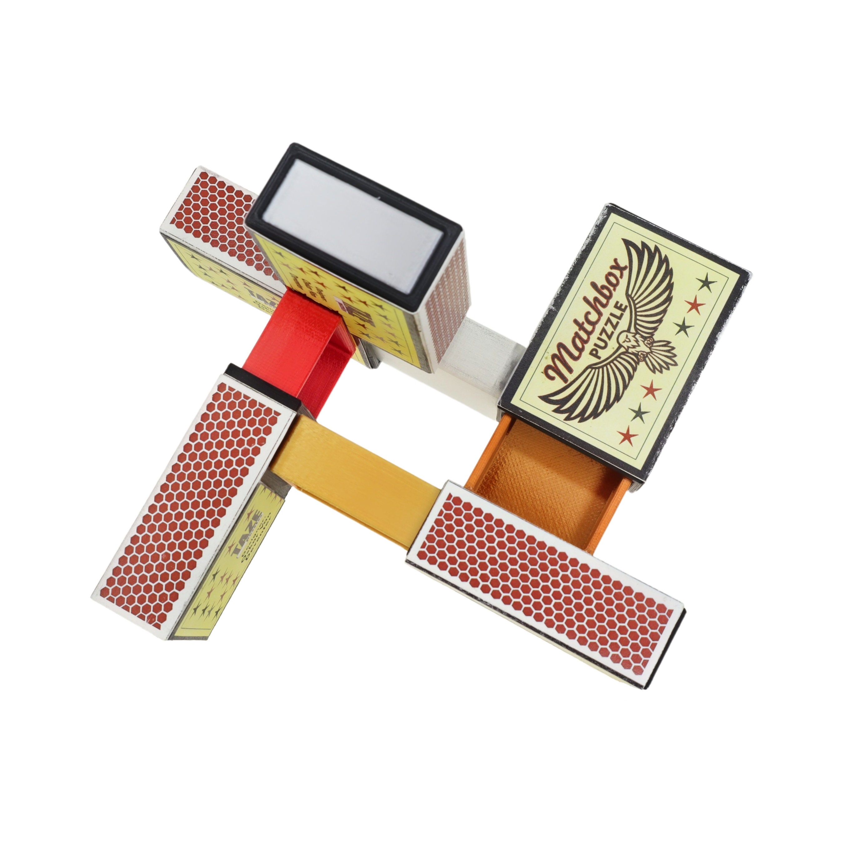 Matchbox Puzzle, 3D Printed, Brain Teaser, Puzzles, Oskar Van Deventer ...
