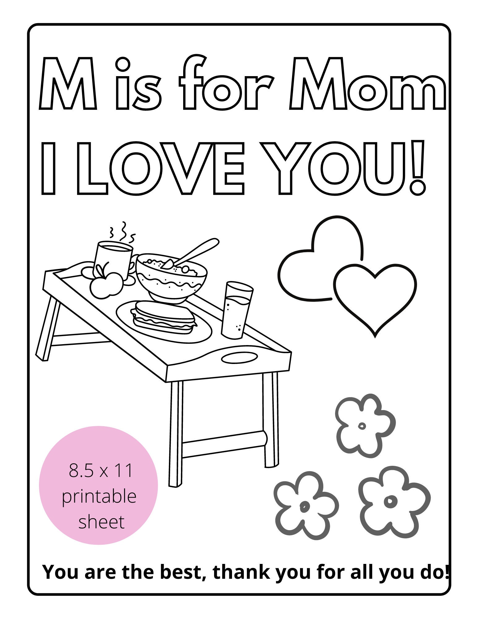 Valentines Day Coloring Pages For Mom