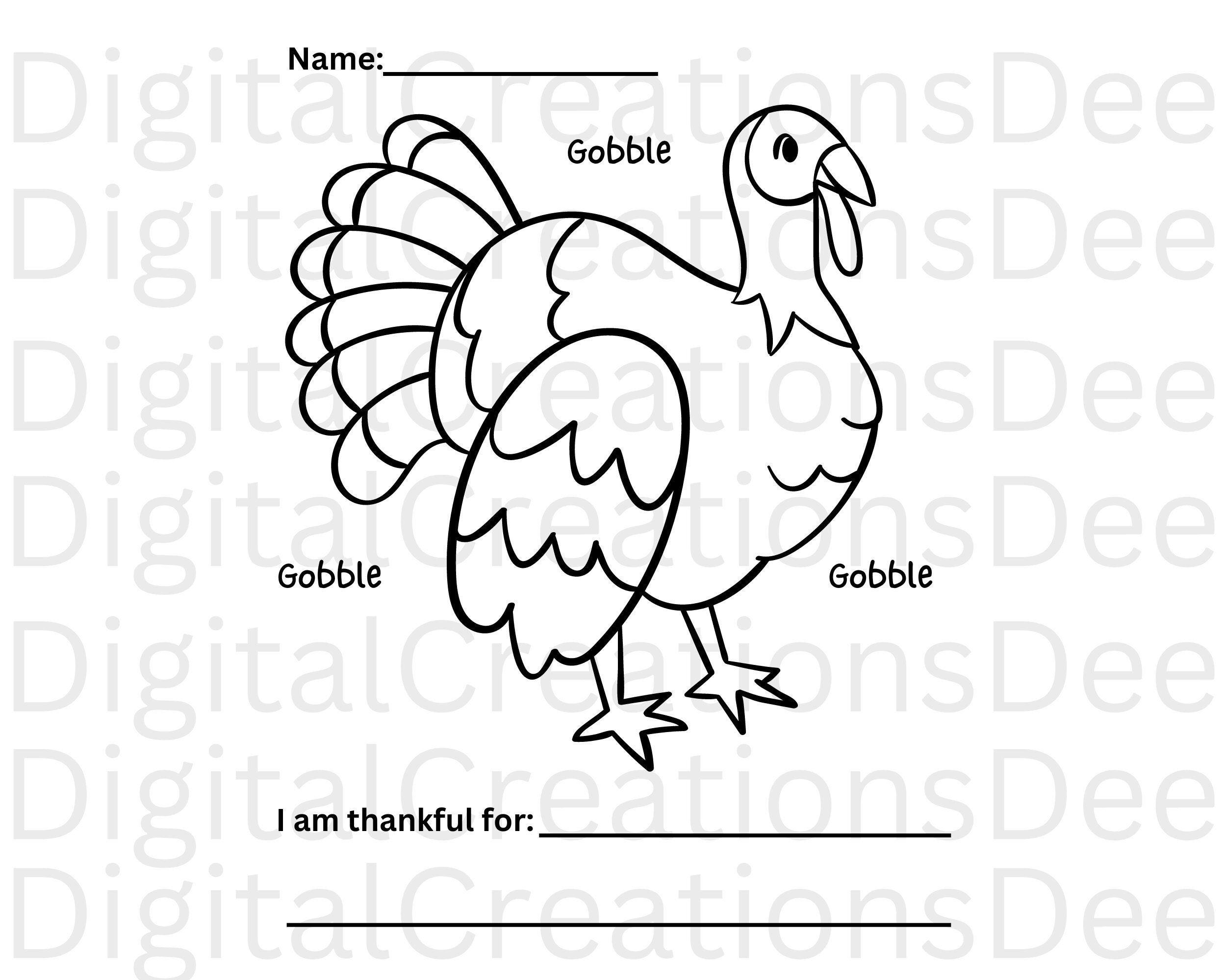 Thanksgiving Turkey Coloring Pages For Kids