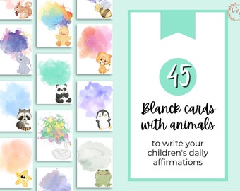 Children's Positive Affirmation Cards Printable - Etsy