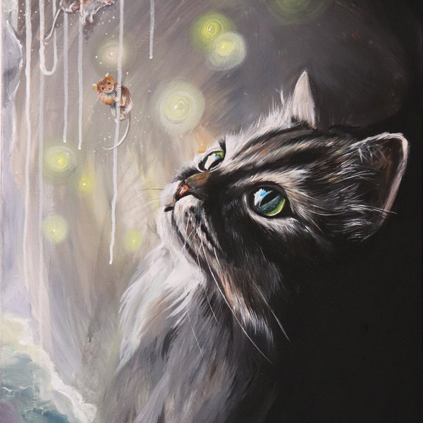 Original Cat Art - Etsy