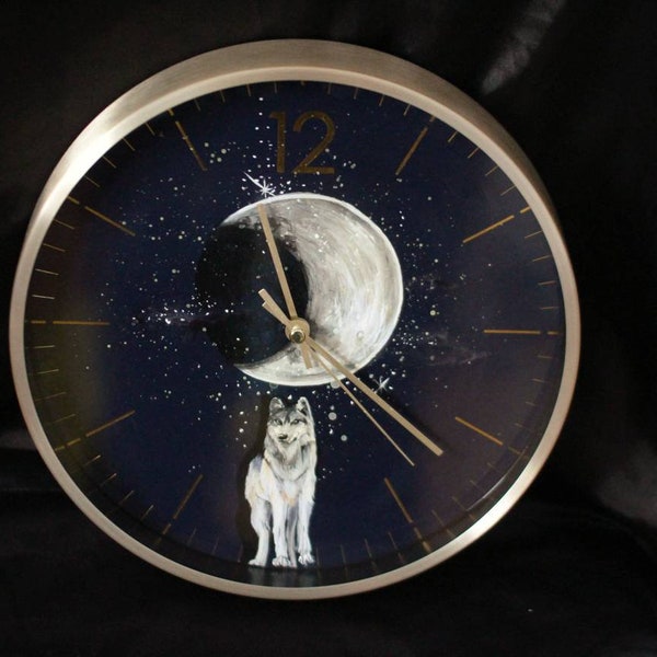 Crescent Moon Clock - Etsy