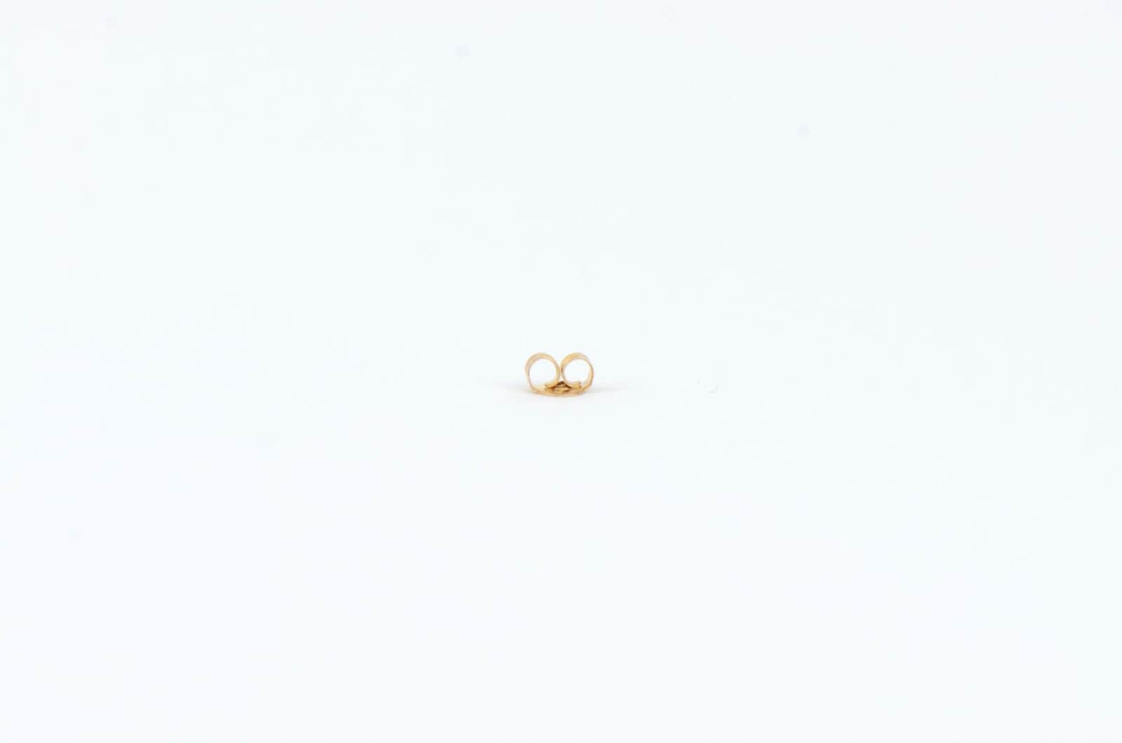 14K Solid Gold Push Backs Replacement - Butterfly Earrings Back - White ...