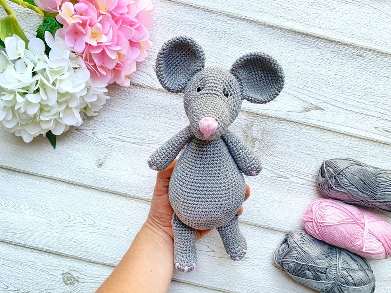 Crochet Mouse Pattern, Amigurumi Crochet Rat Tutorial, Digital Download ...