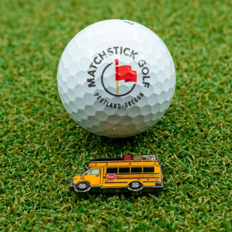 School Bus Golf Ball Marker - Etsy