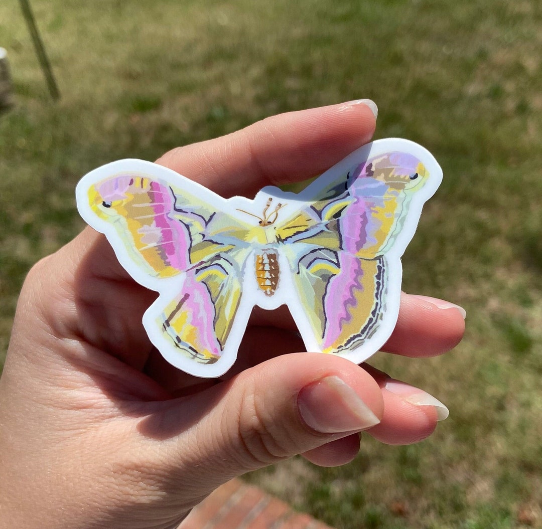 Pastel Moth Sticker - Etsy