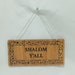 Shalom Olive Wood Door Sign Handmade in Israel Jerusalem Art Work ...