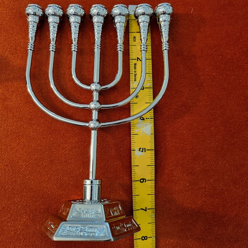 Jerusalem Menorah 7 Branch Made in Israel Menora Symbol Gift From ...