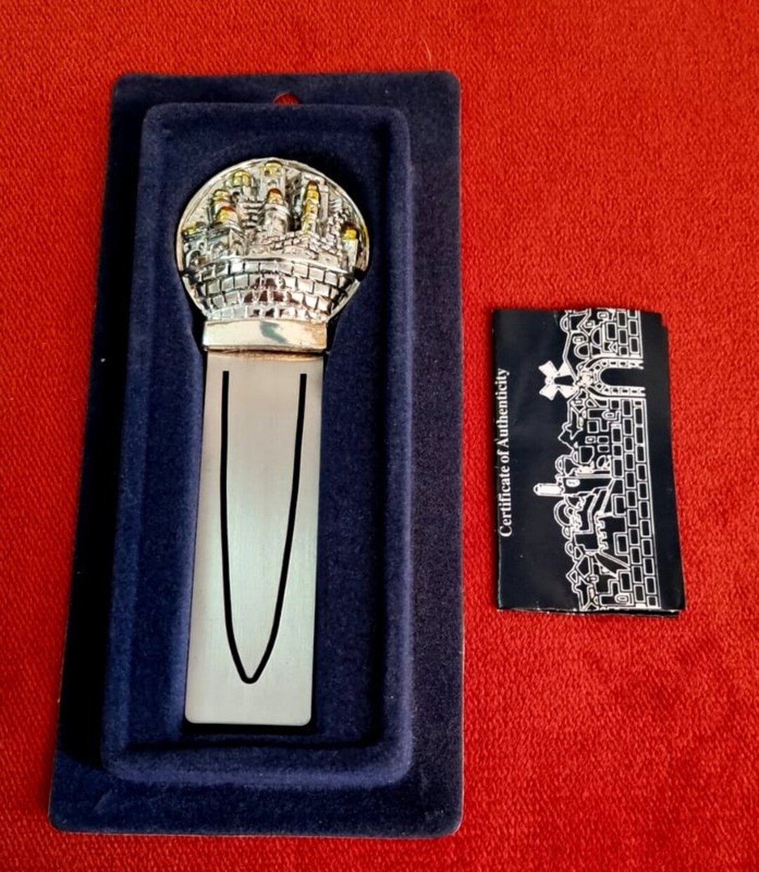 Silver Coated Jerusalem Made and Design Book Mark, Judaica Gift From ...