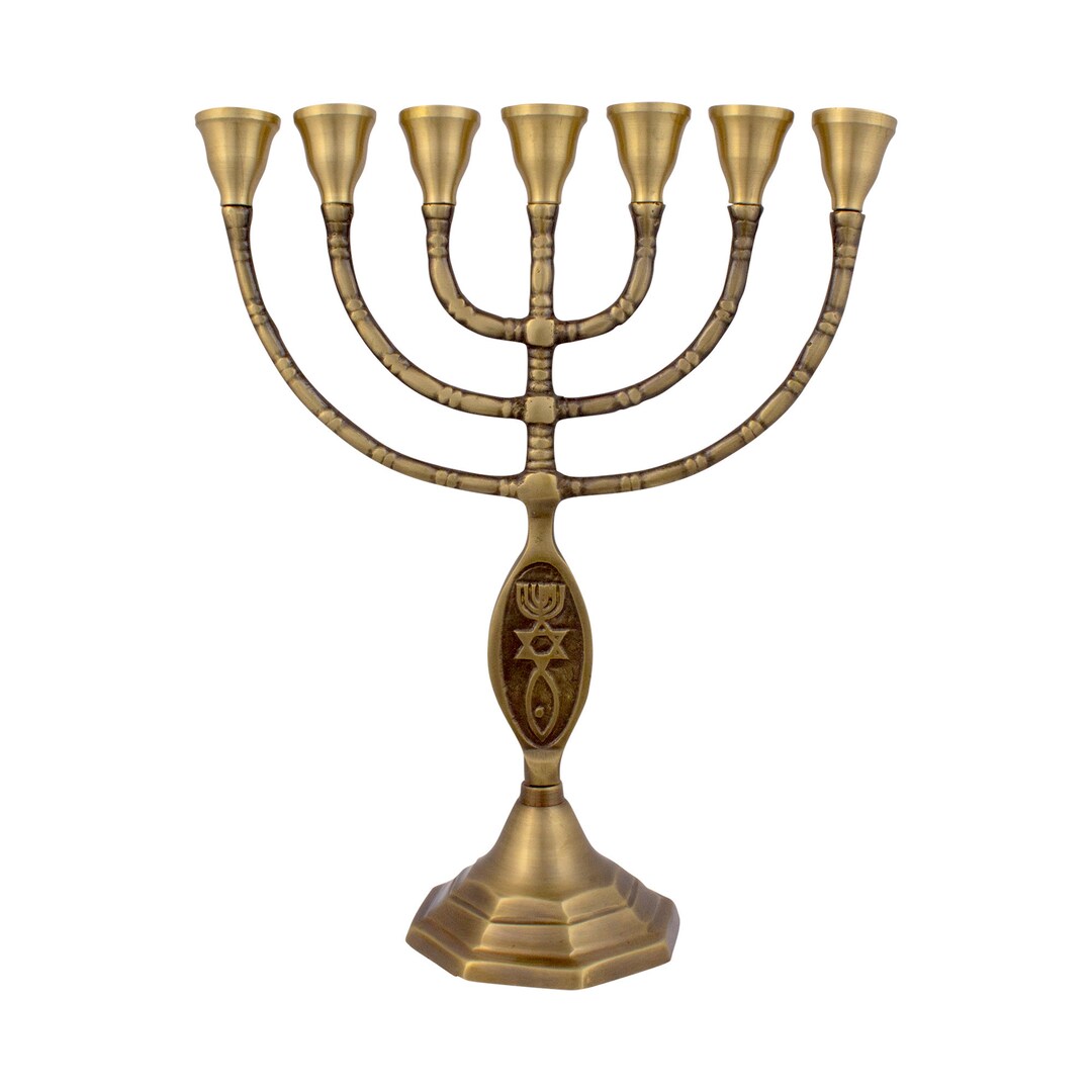 XL Jerusalem Messianic Menorah 7 Branch Made in Israel Menora Symbol ...