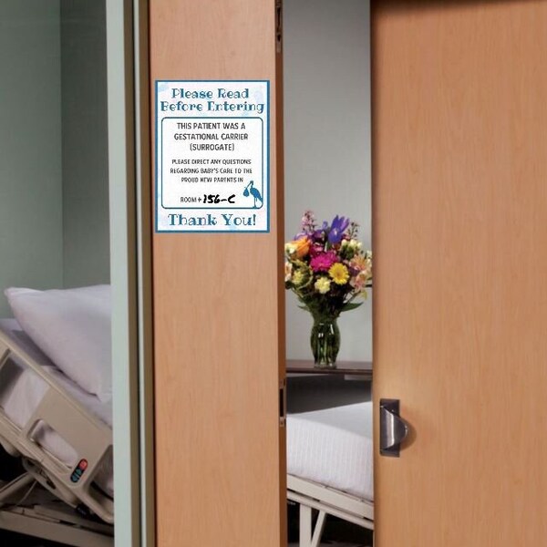 Hospital Door Sign - Etsy