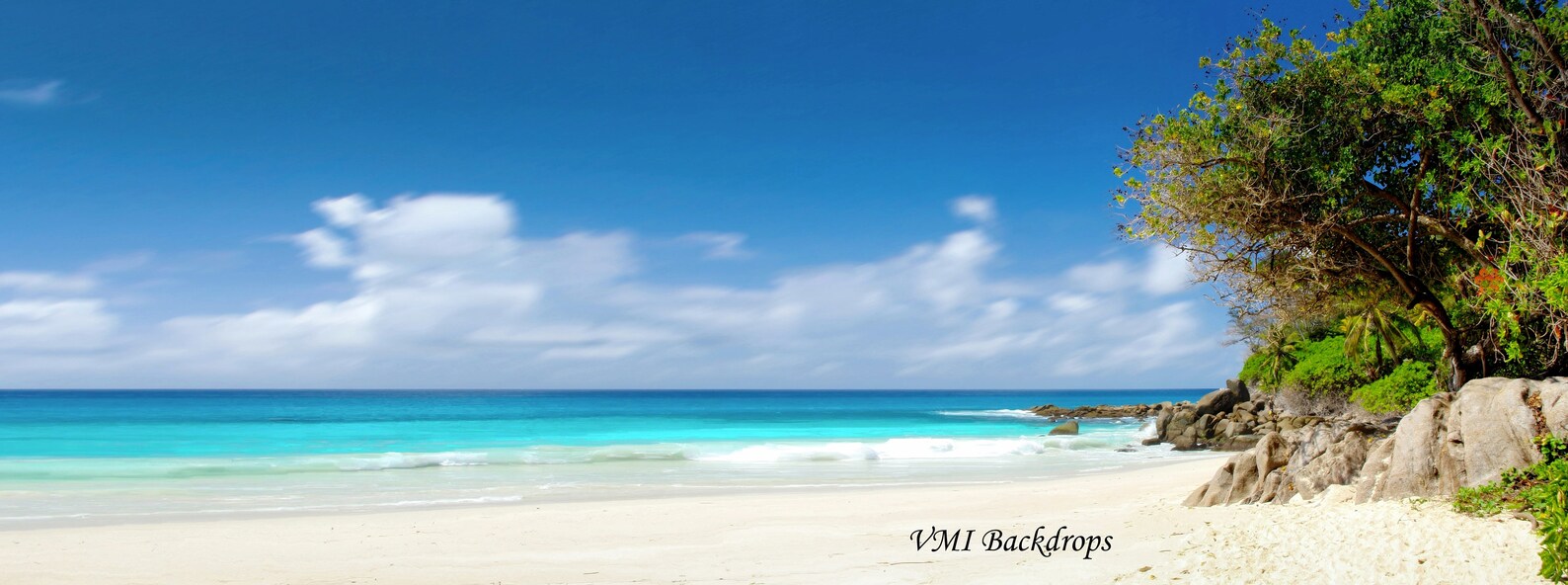 Beach Digital Background, Vacation, Sea Waves Digital Backdrop, Beach ...