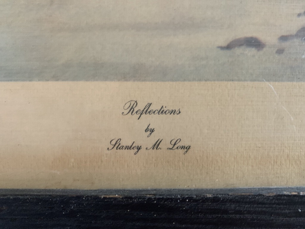 Watercolor Print by Stanley M. Long Wall Art Western Scene - Etsy