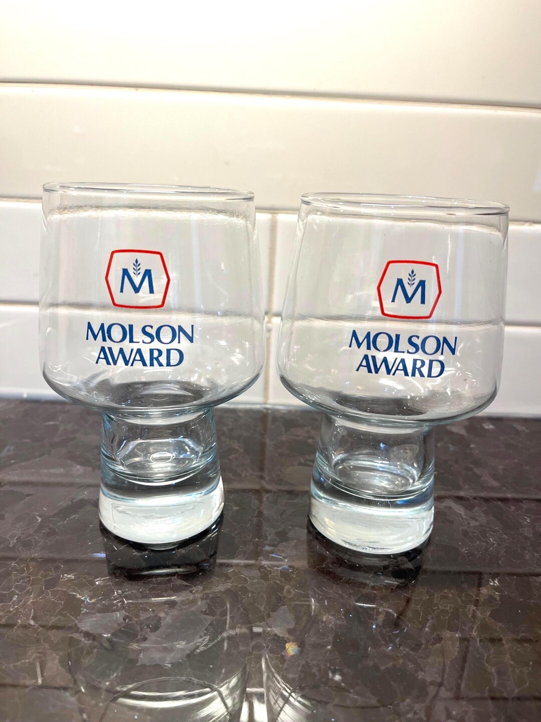 Molson Award Beer Glasses, Vintage 1970s, Retro Barware Mixology - Etsy