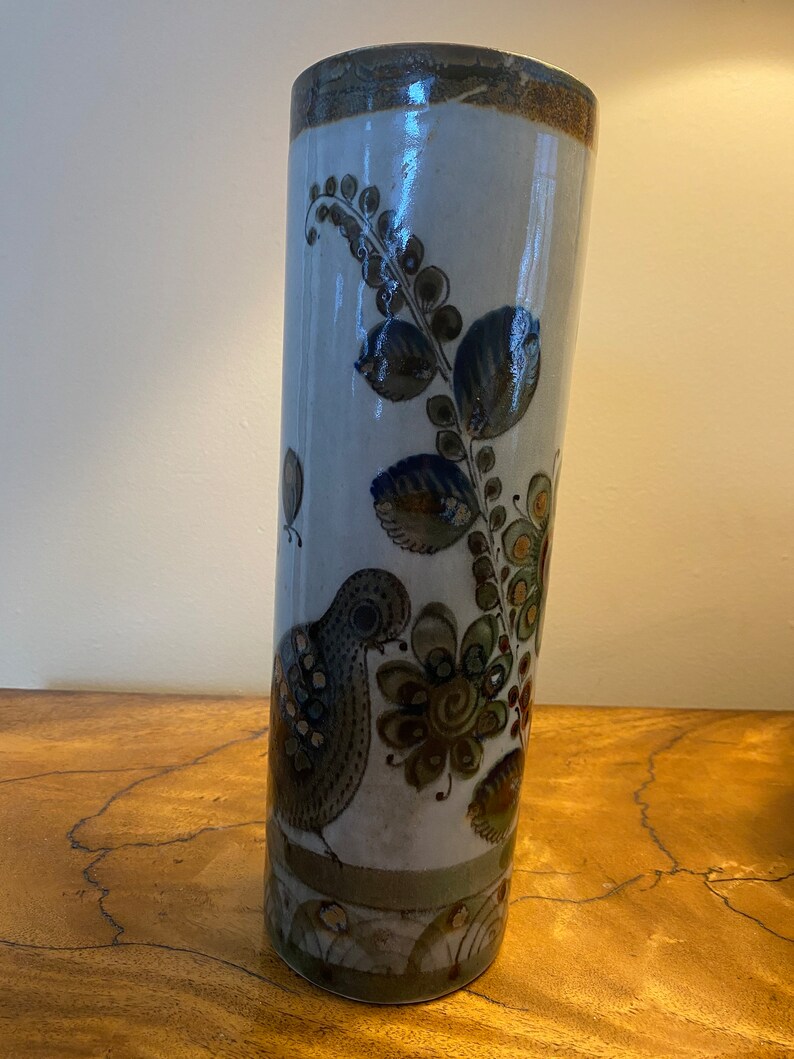 Tonala Ken Edwards Signed Vase, Mexican Pottery, Ceramica Mexicana - Etsy