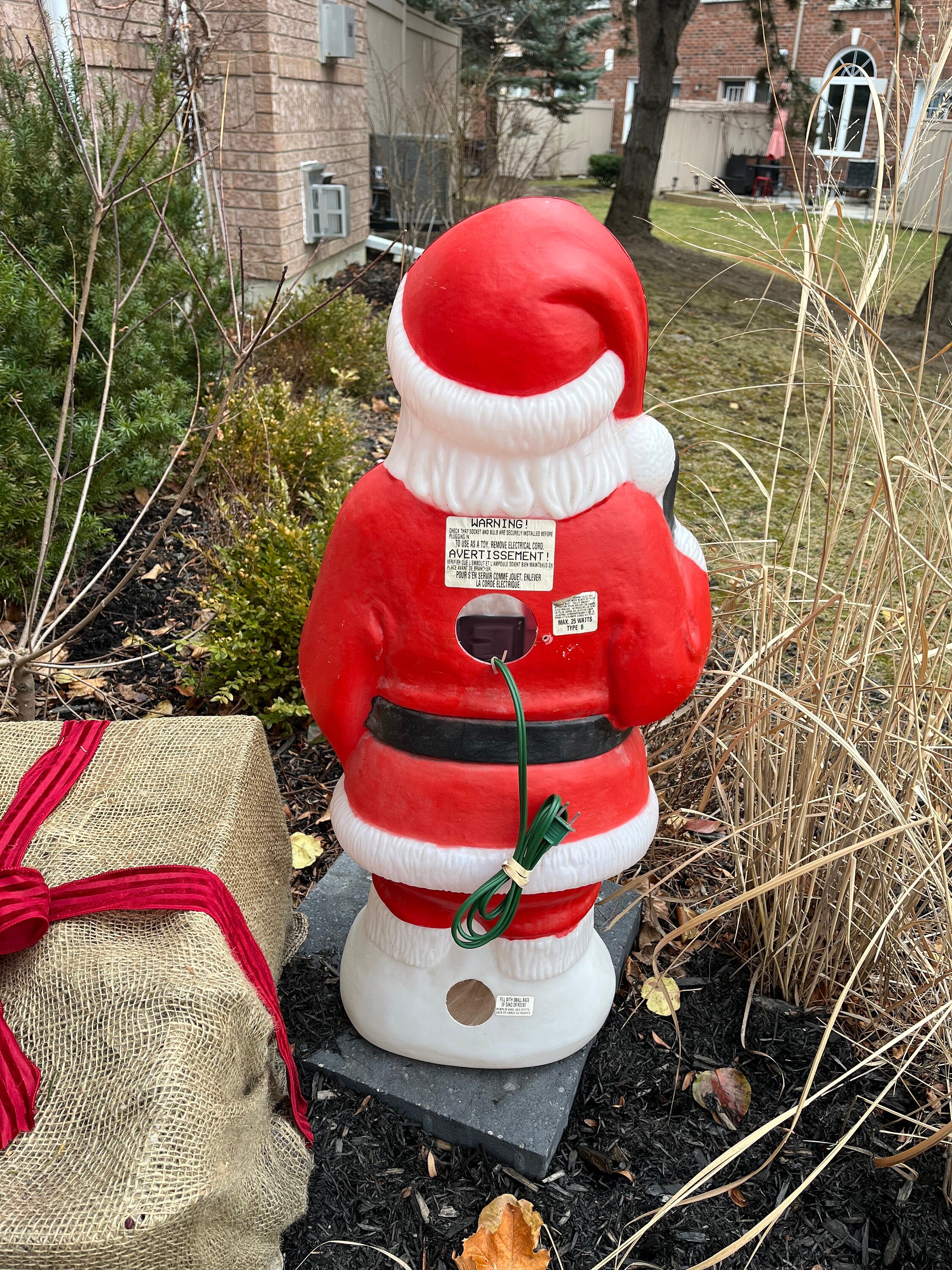 LOCAL P/u ONLY Vintage Santa Claus Christmas Blow Mold, 2.5 Feet Tall ...