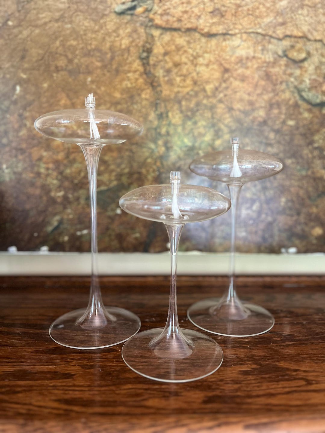 ATOMIC MCM Oil Candles, Firelight Glass, 1960s Vintage - Etsy