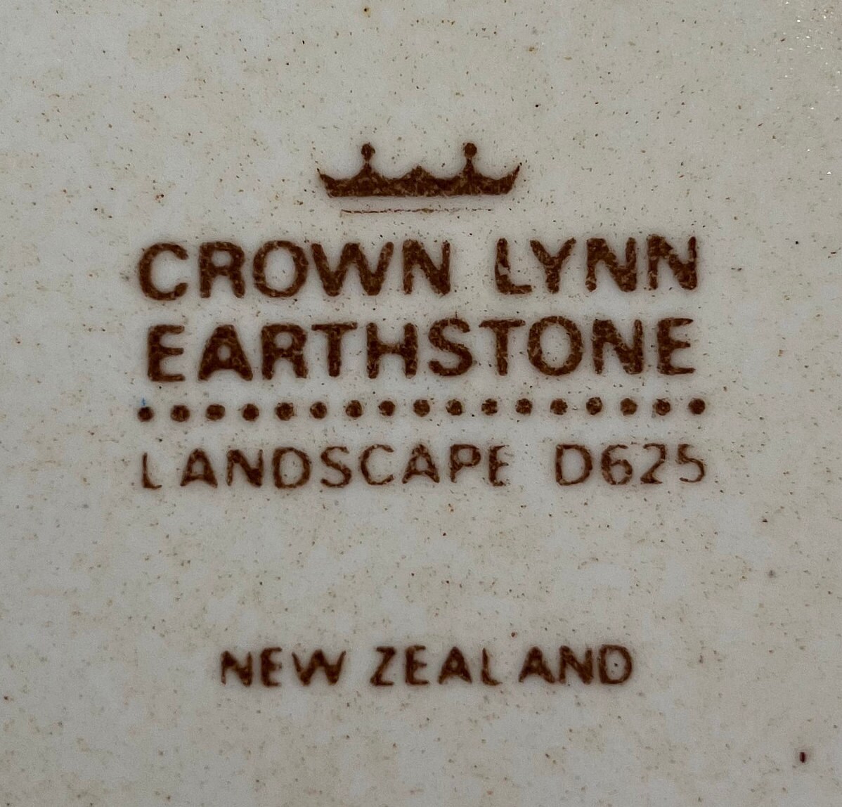 Vintage Crown Lynn Earthstone Landscape D625, Made in New Zealand ...