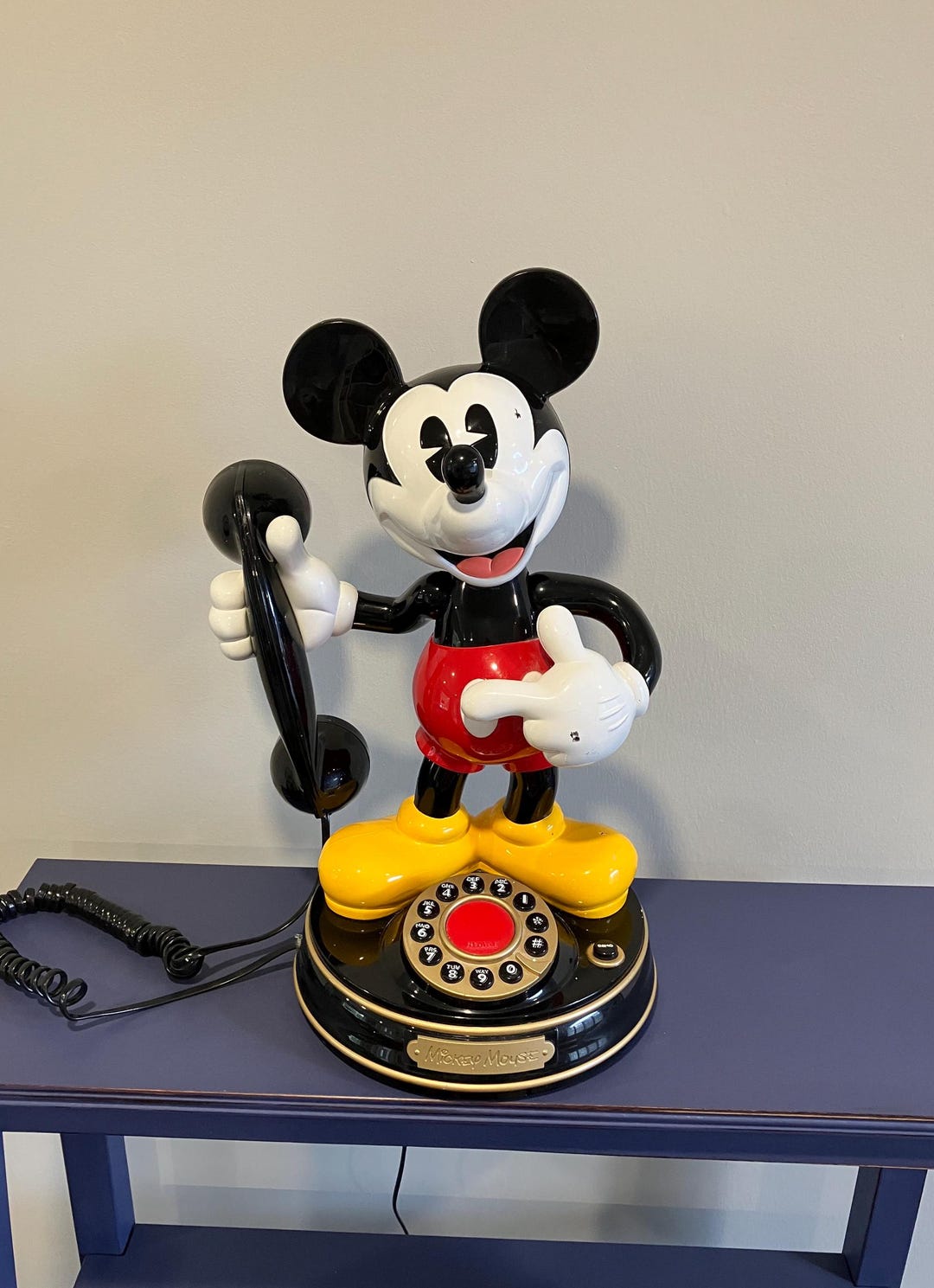 MICKEY MOUSE Animated Talking Telephone, 1990s, Vintage Collectible ...