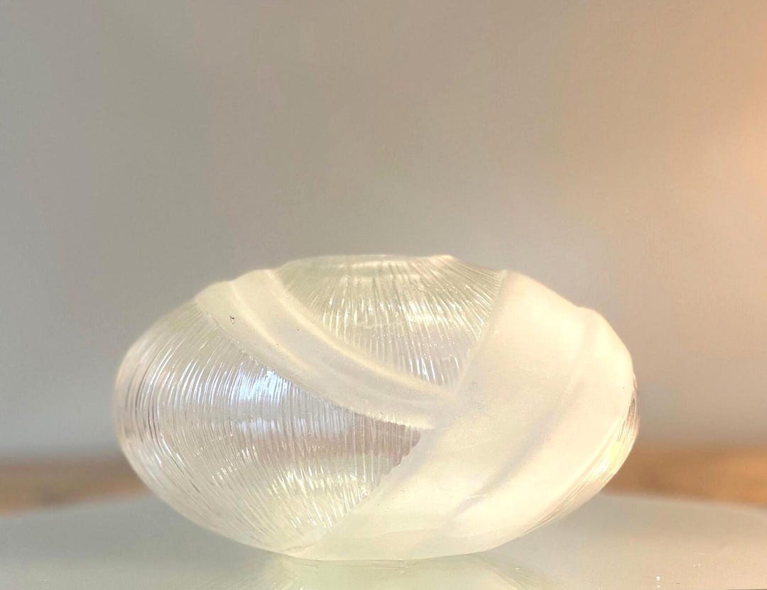 BALOS MOUTH-BLOWN Glass Vases, Retro 1980s, Black and White Contrasting ...