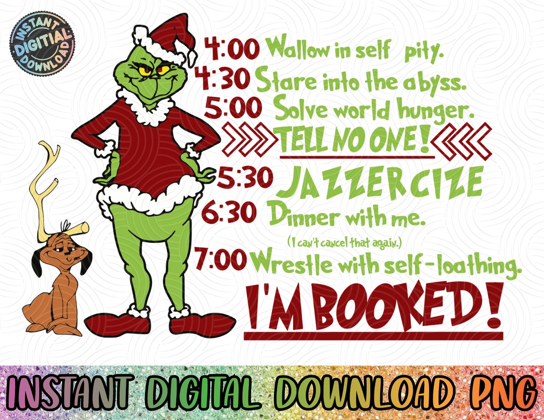 Bad Grinch Vibes Png Grinchmas Png Grinch Png Christmas - Etsy Canada