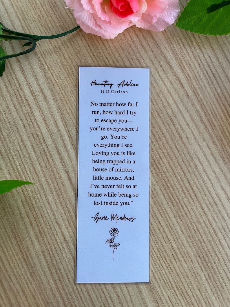 Haunting Adeline Bookmark H. D. Carlton Booktok - Etsy België