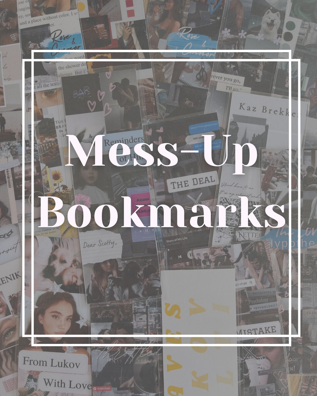 Bookmark Mess-ups! | Slightly Flawed | Oopsies Booktok Bookmarks - Etsy