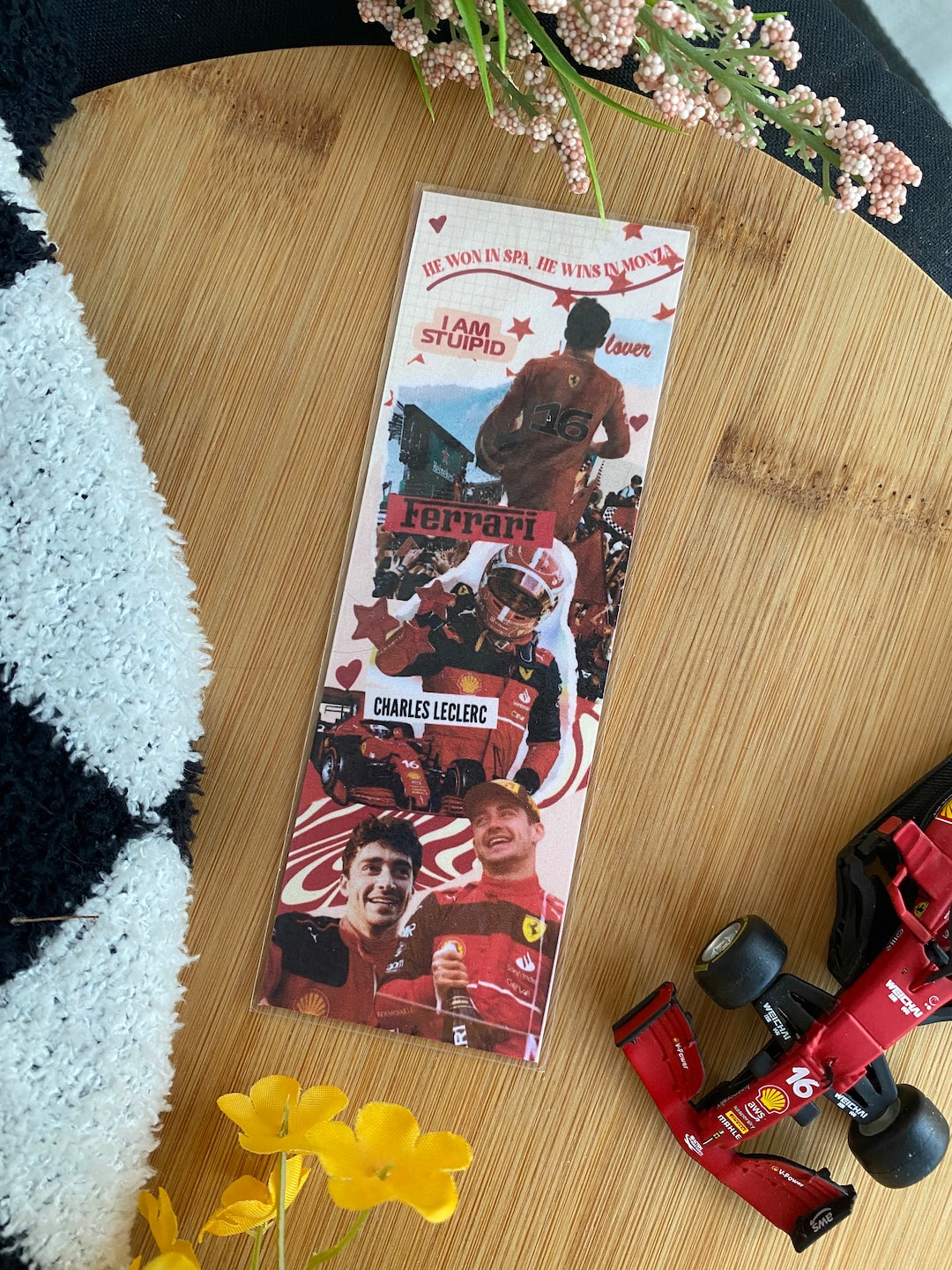 Charles Leclerc Ferrari Bookmark | Formula 1 | Scuderia Ferrari - Etsy