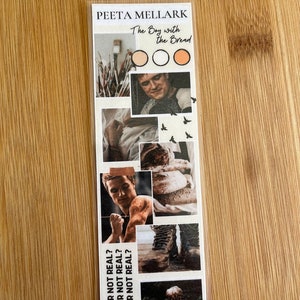 Peeta Mellark Inspired Bookmark | Suzanne Collins | THG - Etsy