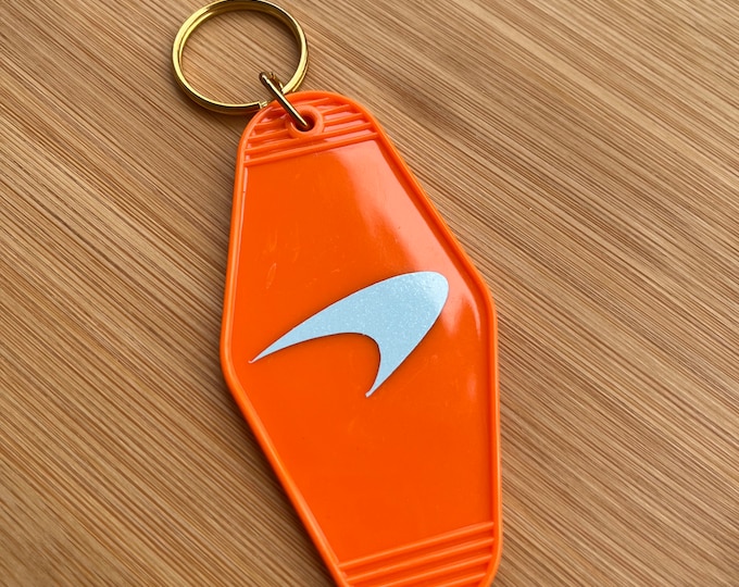 Mclaren Logo Retro Motel Keychain | Mclaren Formula 1 | Indycar ...