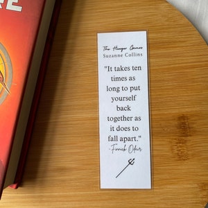 Finnick Odair Inspired Bookmark | THG | Suzanne Collins - Etsy