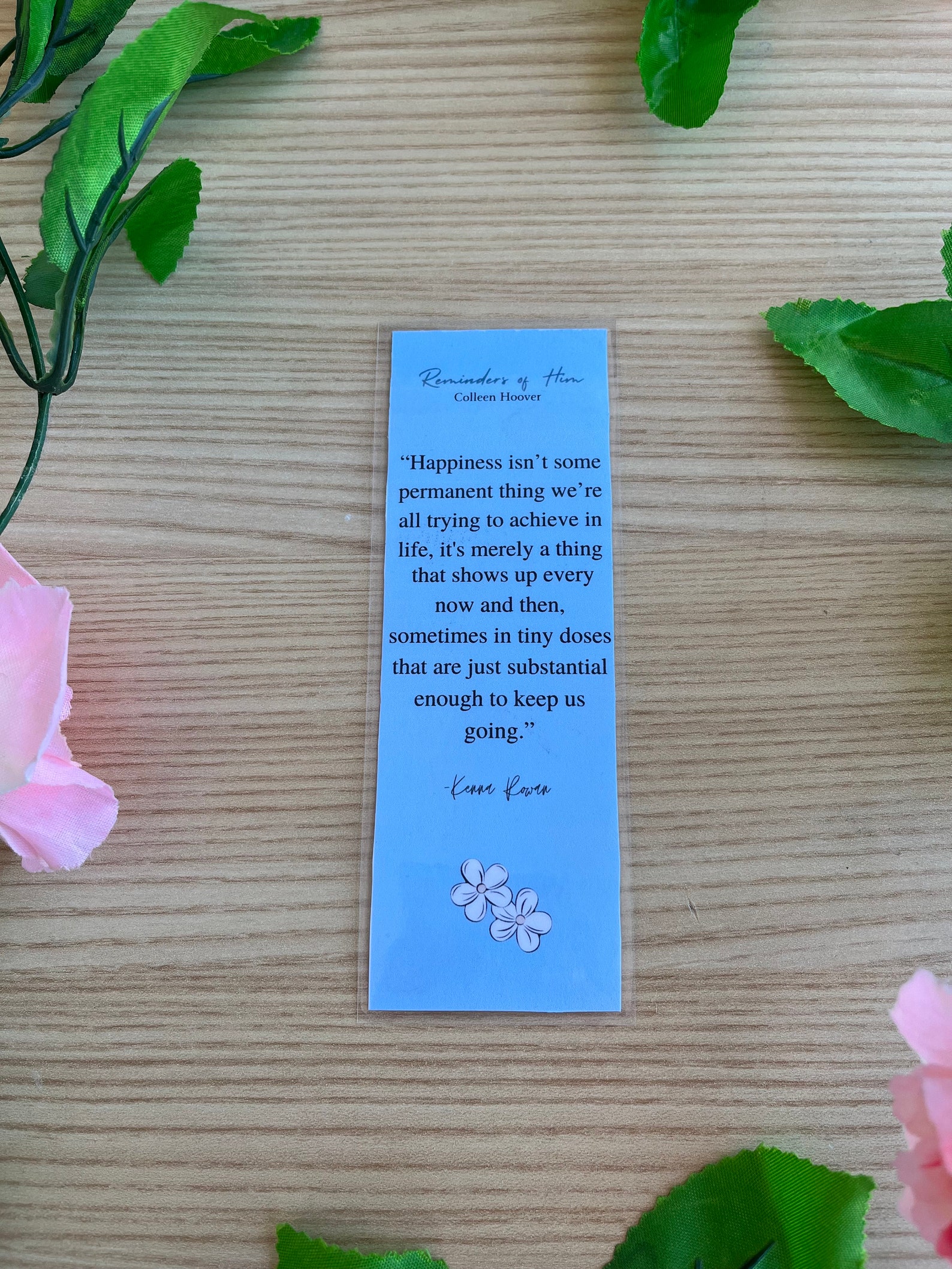 Reminders of Him Bookmark Booktok Colleen Hoover - Etsy