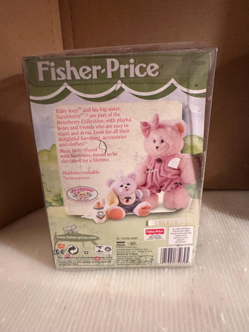 Fisher Price Briarberry Bear Collection Baby Joey Rare 1999 - Etsy