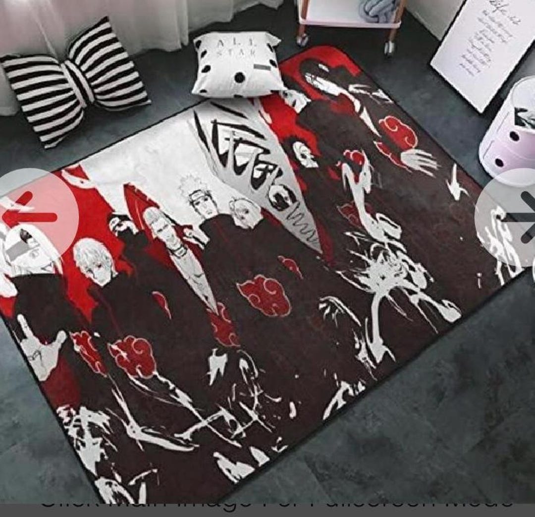 New Naruto Atasuki Cartoon Anime Rug 48x53” Non Slip - Etsy