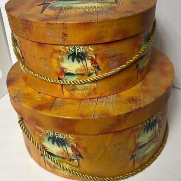 Decorative Hat Box - Etsy