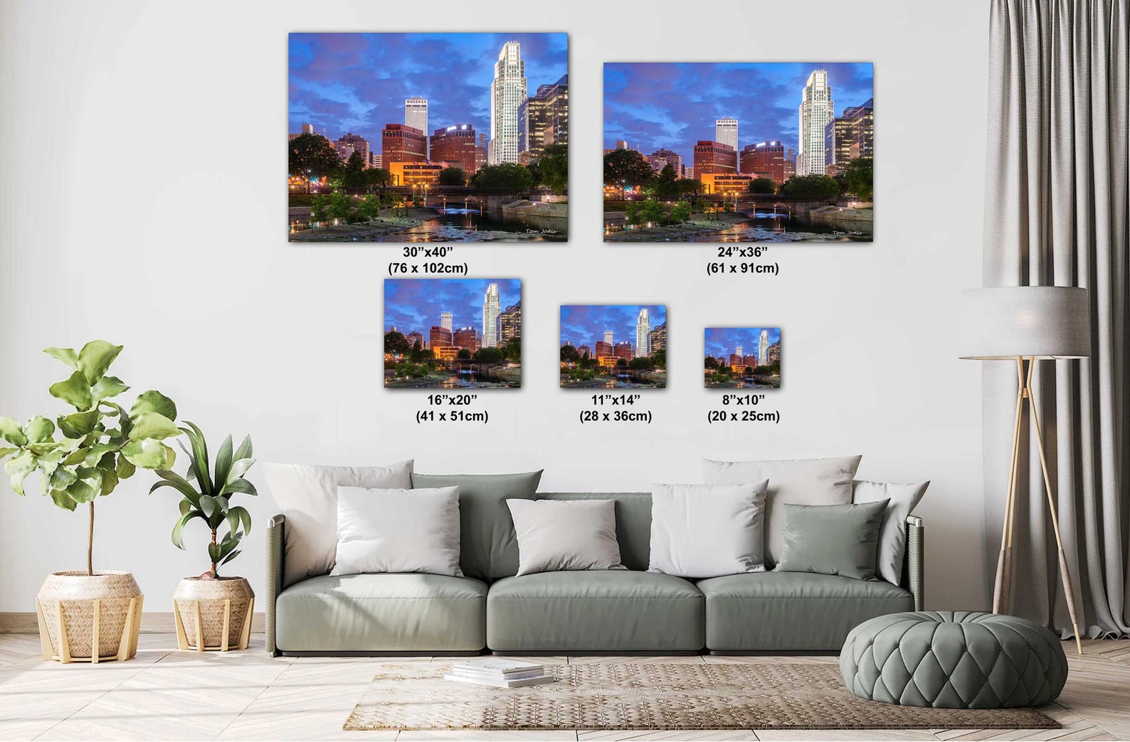 Omaha Skyline Print: Gene Leahy Mall Canvas Wall Art - Etsy