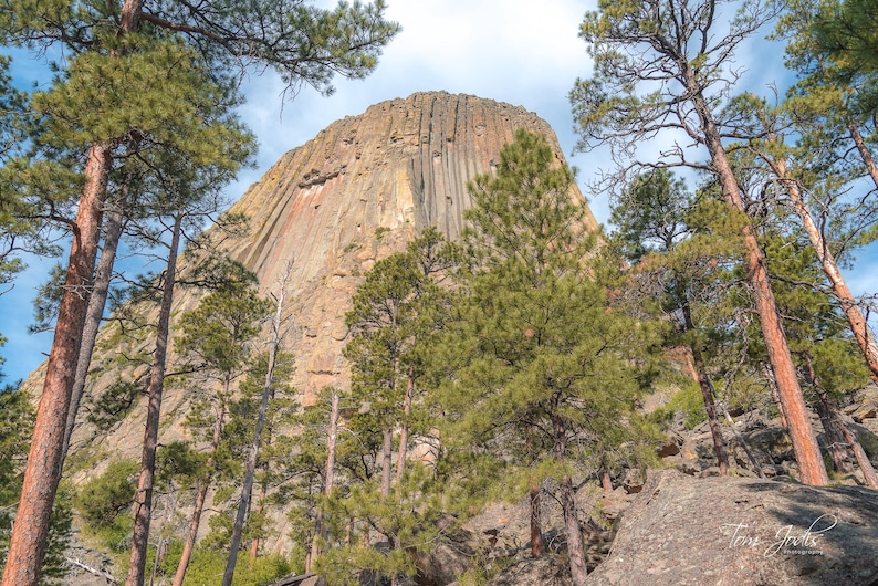 Devils Tower Wyoming Photography Print National Monument America West ...