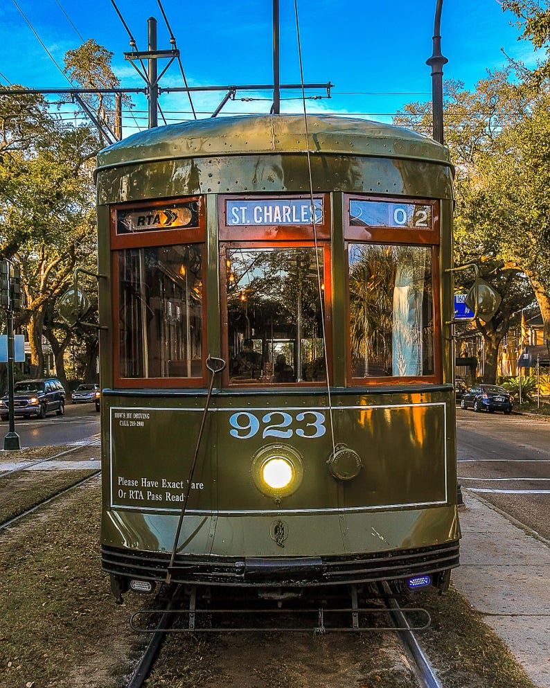 St. Charles Streetcar New Orleans Garden District - Etsy