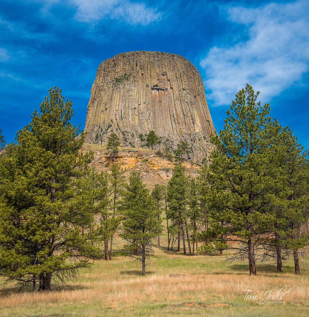 Devils Tower Wyoming Photography Print National Monument America West ...
