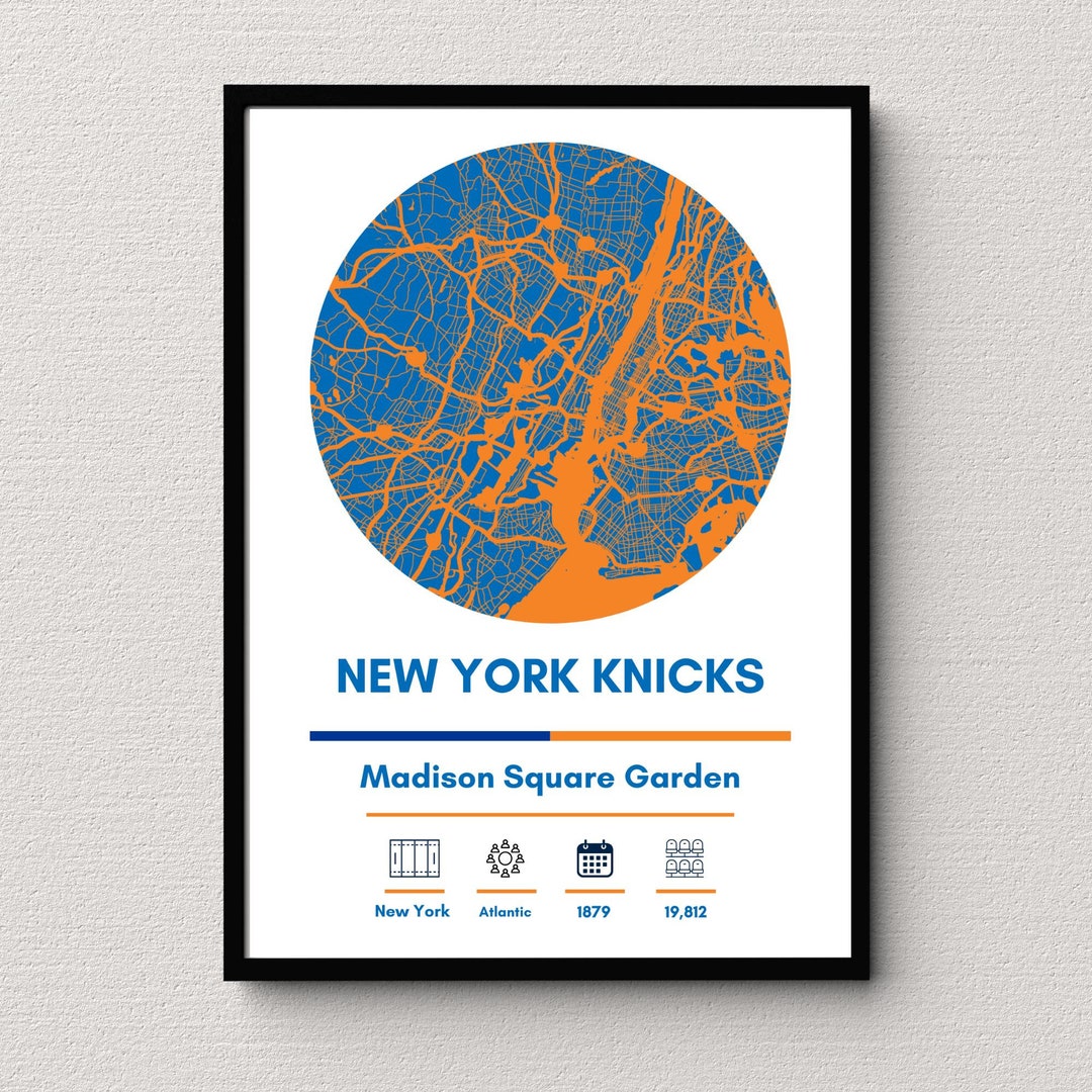 New York Knicks Poster | Madison Square Garden Poster | Sports Poster ...