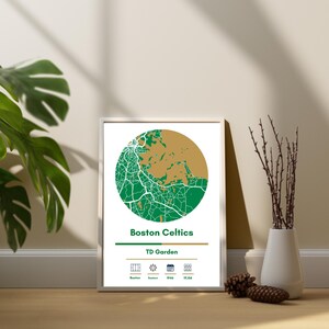 Boston Celtics Minimalist Print | Basketball Gift | Celtics Gift ...