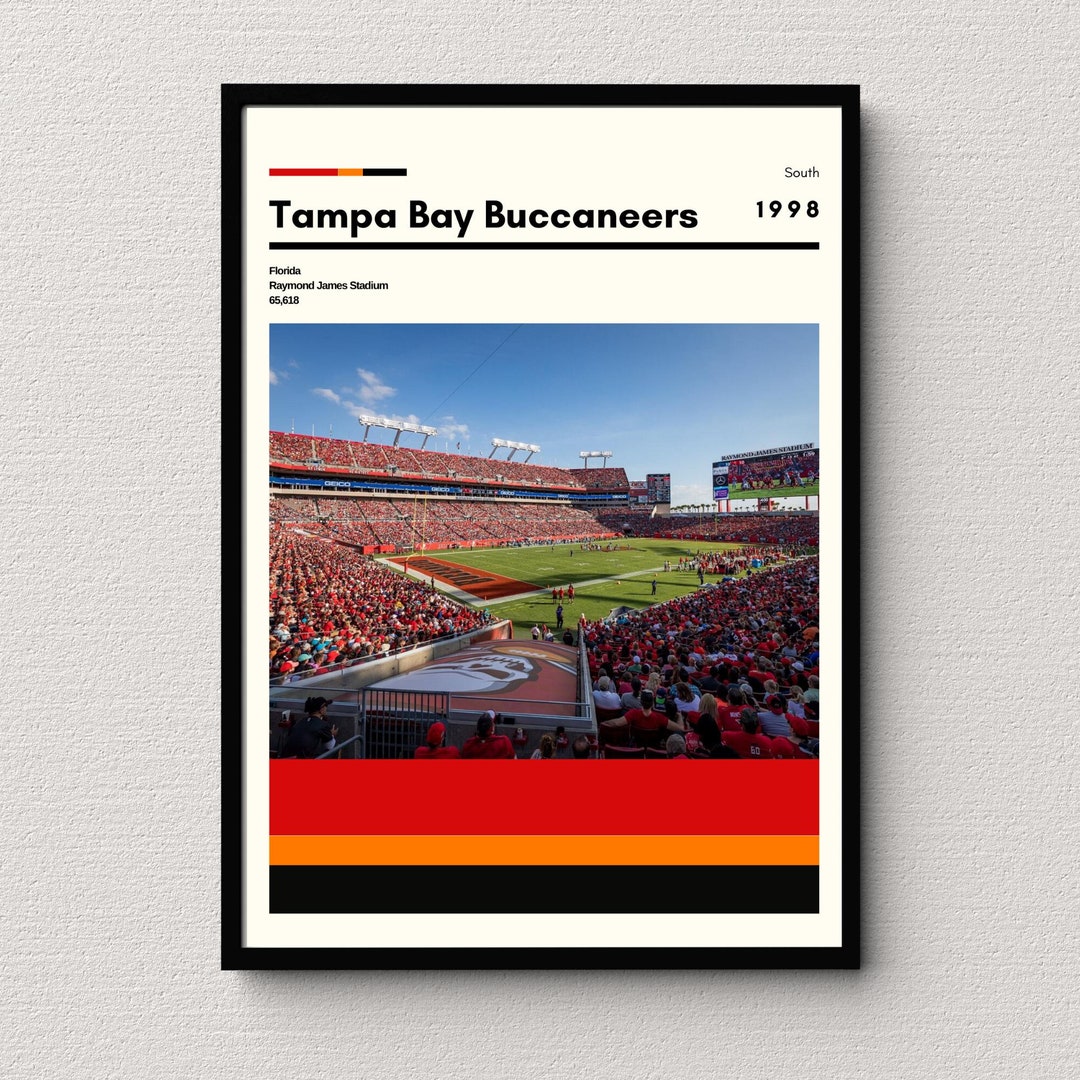 Tampa Bay Buccaneers Poster Print | Raymond James Stadium Poster | NFL ...