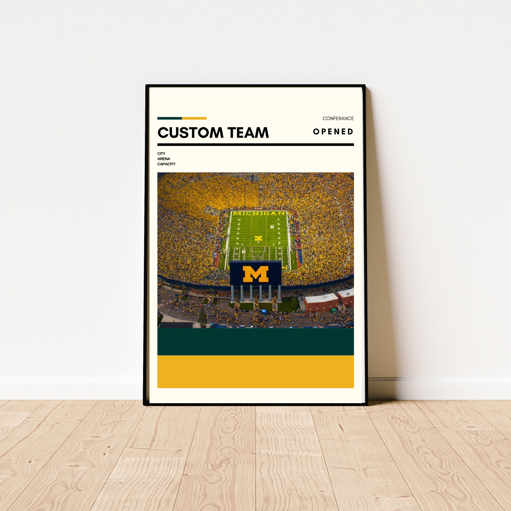 Custom Baseball Stadium Print Personalized Baseball Poster NCAA ...